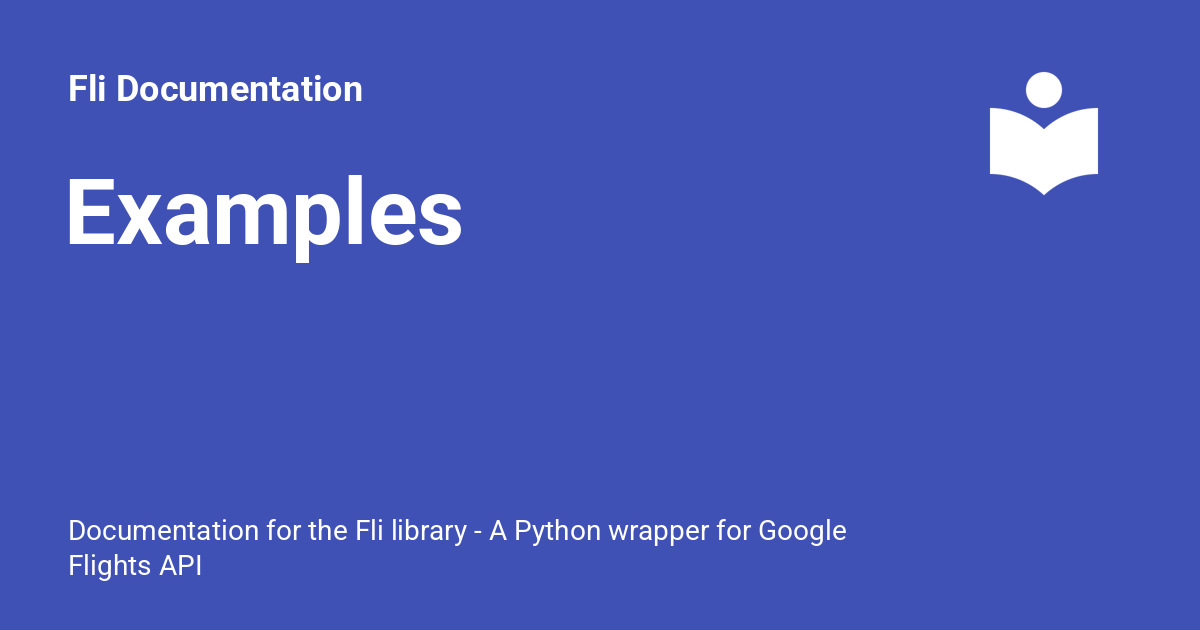 Examples - Fli Documentation